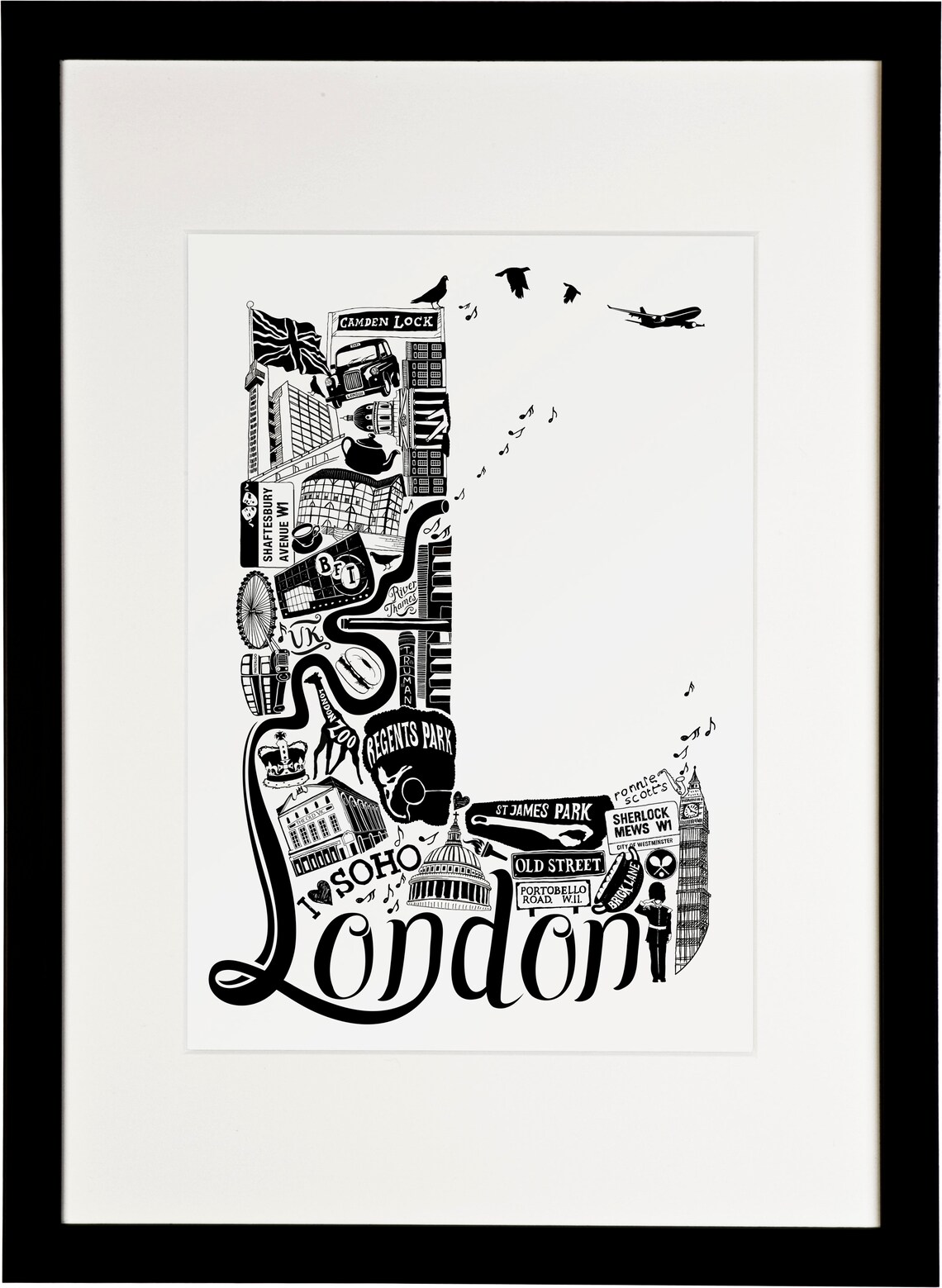 Best of London Framed London Print London Poster London - Etsy