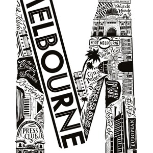 Melbourne, Australia Print - Melbourne Poster - Melbourne Art ...