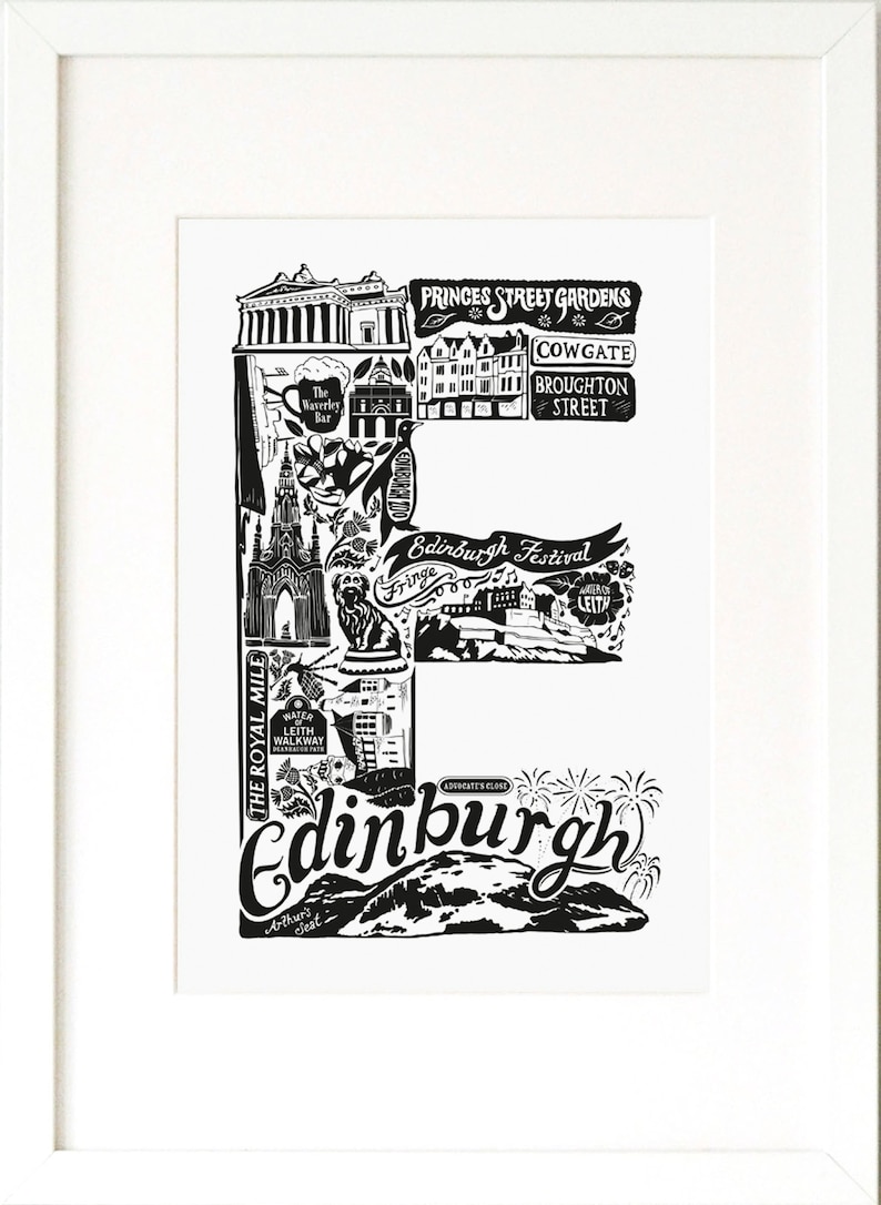 Edinburgh Framed Print Gift UK Edinburgh Gift Edinburgh - Etsy