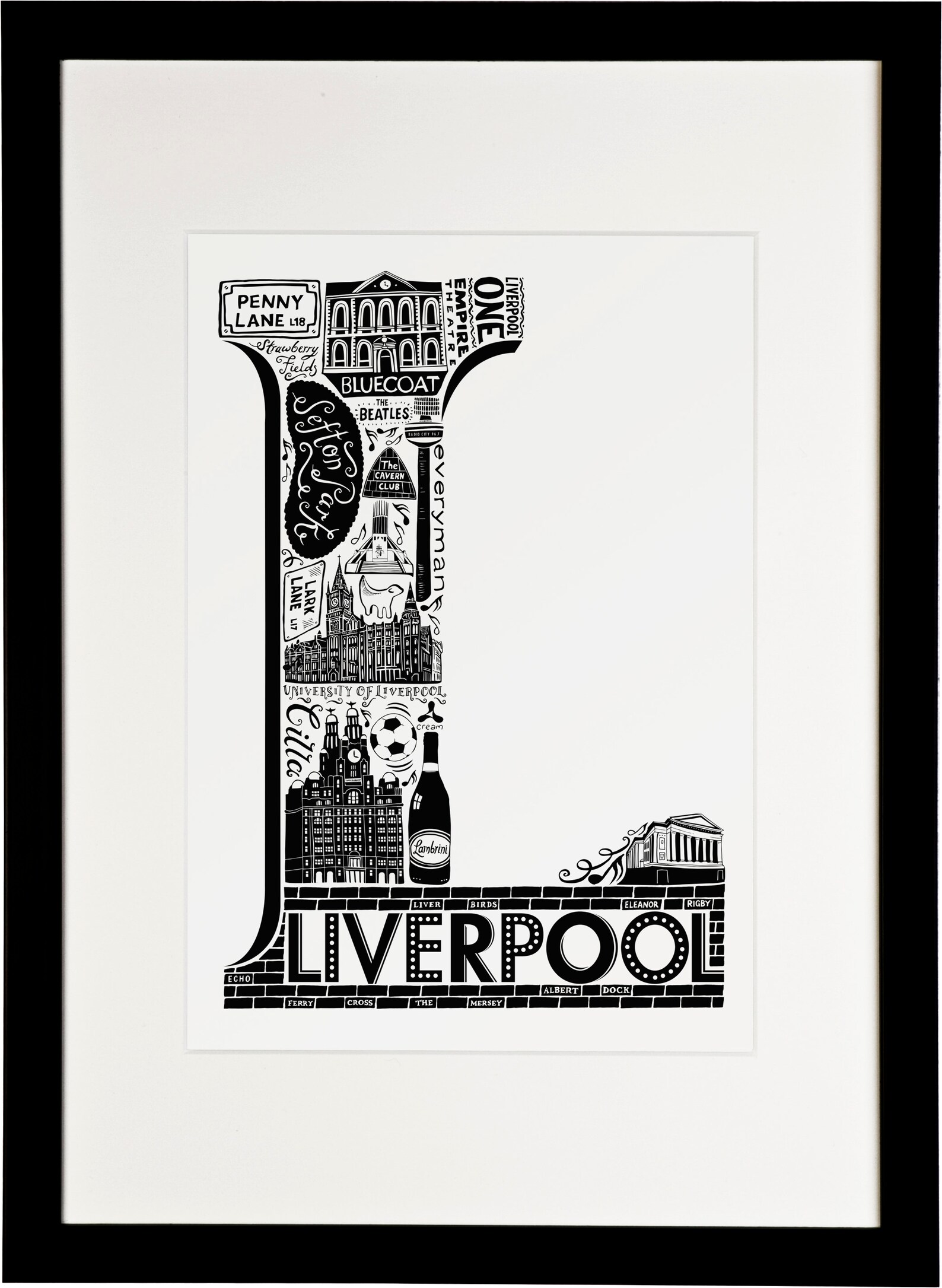 Liverpool Framed Print Liverpool Gift University of - Etsy