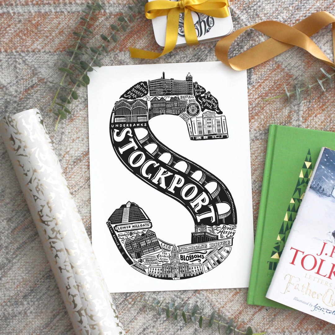 Stockport Unframed Print - Stockport Poster- Stockport Art- Graduation ...