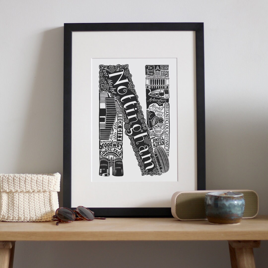 Nottingham Framed Print Nottingham Gift Nottingham Uni Gift - Etsy