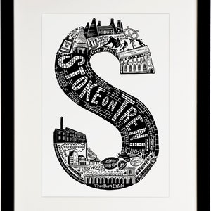 Framed Stoke on Trent Print - Stoke on Trent Poster - Stoke on Trent ...