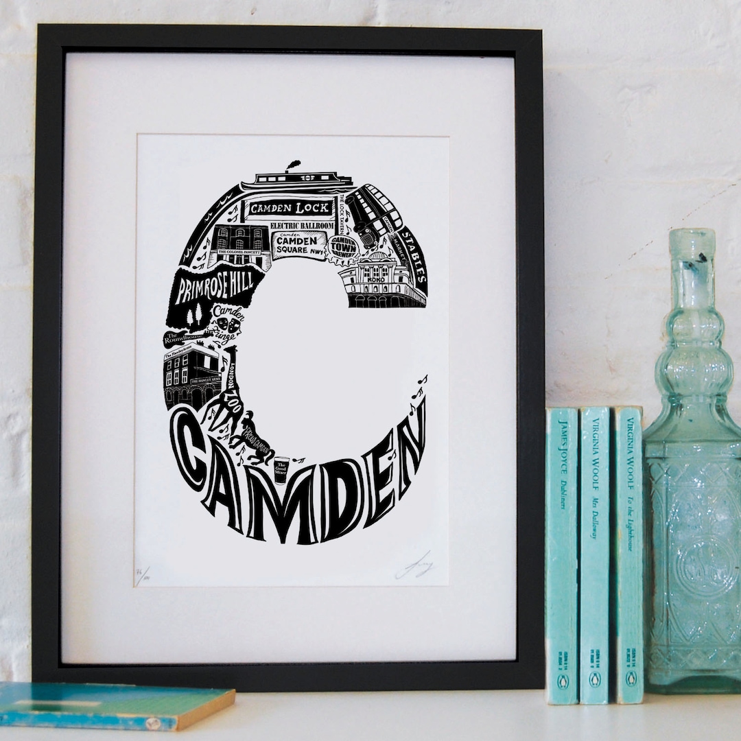 Best of Camden London Print London Poster London Art Typographic Print ...
