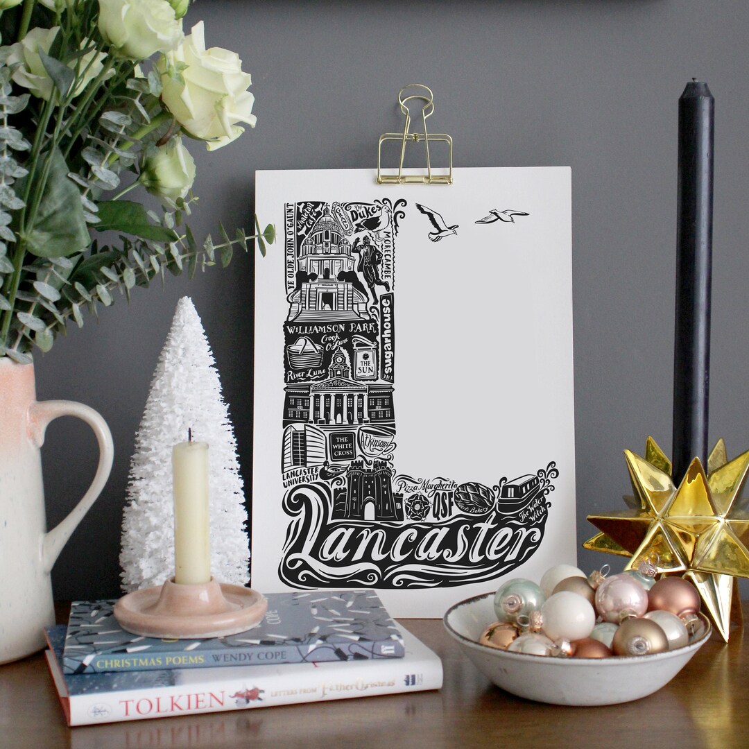 Lancaster Unframed Print- Lancaster Gift- Lancaster University ...