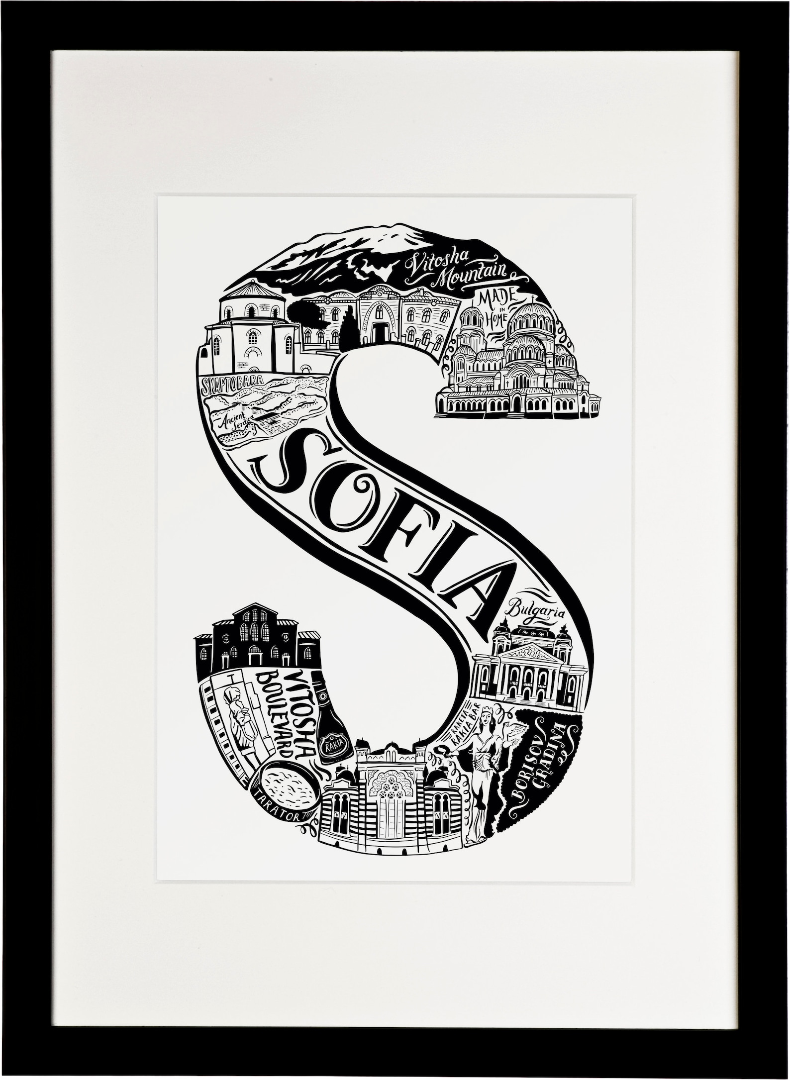 Sofia Print Sofia Poster Sofia Wall Art Typographic - Etsy