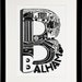 Best of Balham London Print London Art Typographic Print - Etsy
