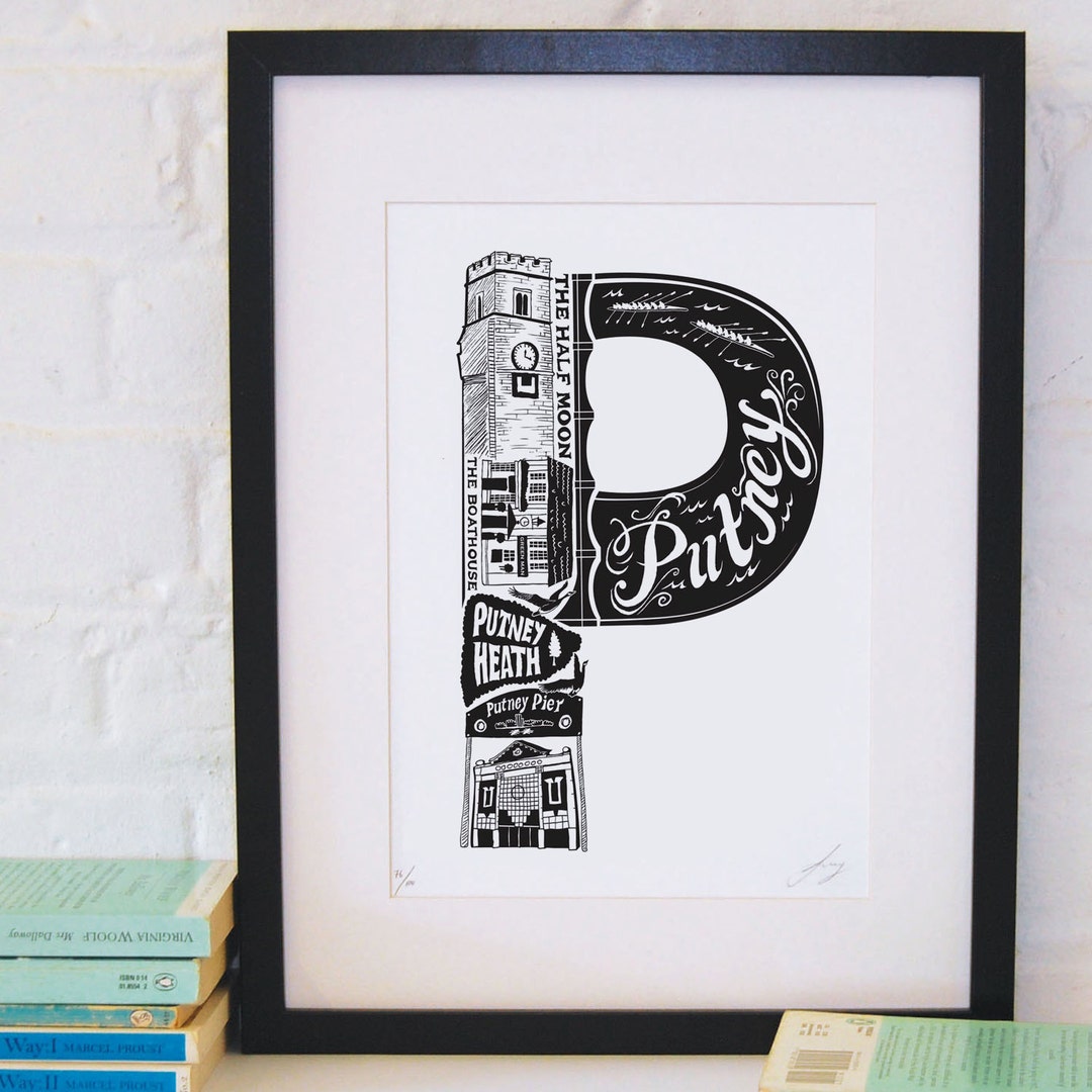 Best of Putney Framed Putney Print Putney Housewarming Gift Putney ...