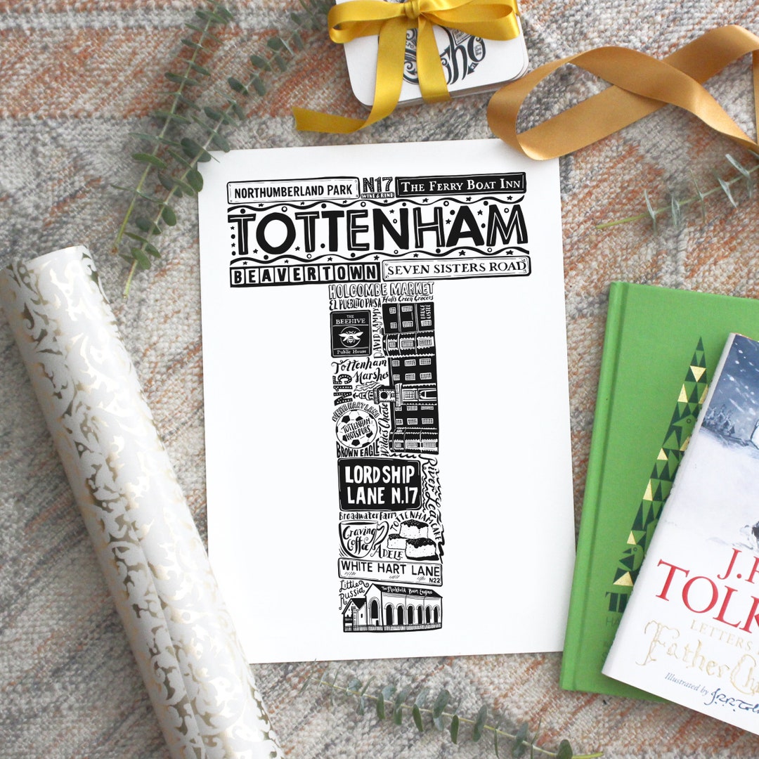 Tottenham Print Tottenham Art Housewarming Tottenham Hotspurs London ...