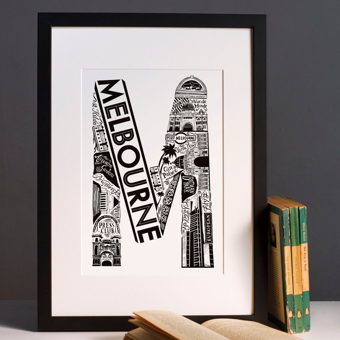 Melbourne, Australia Print - Melbourne Poster - Melbourne Art ...