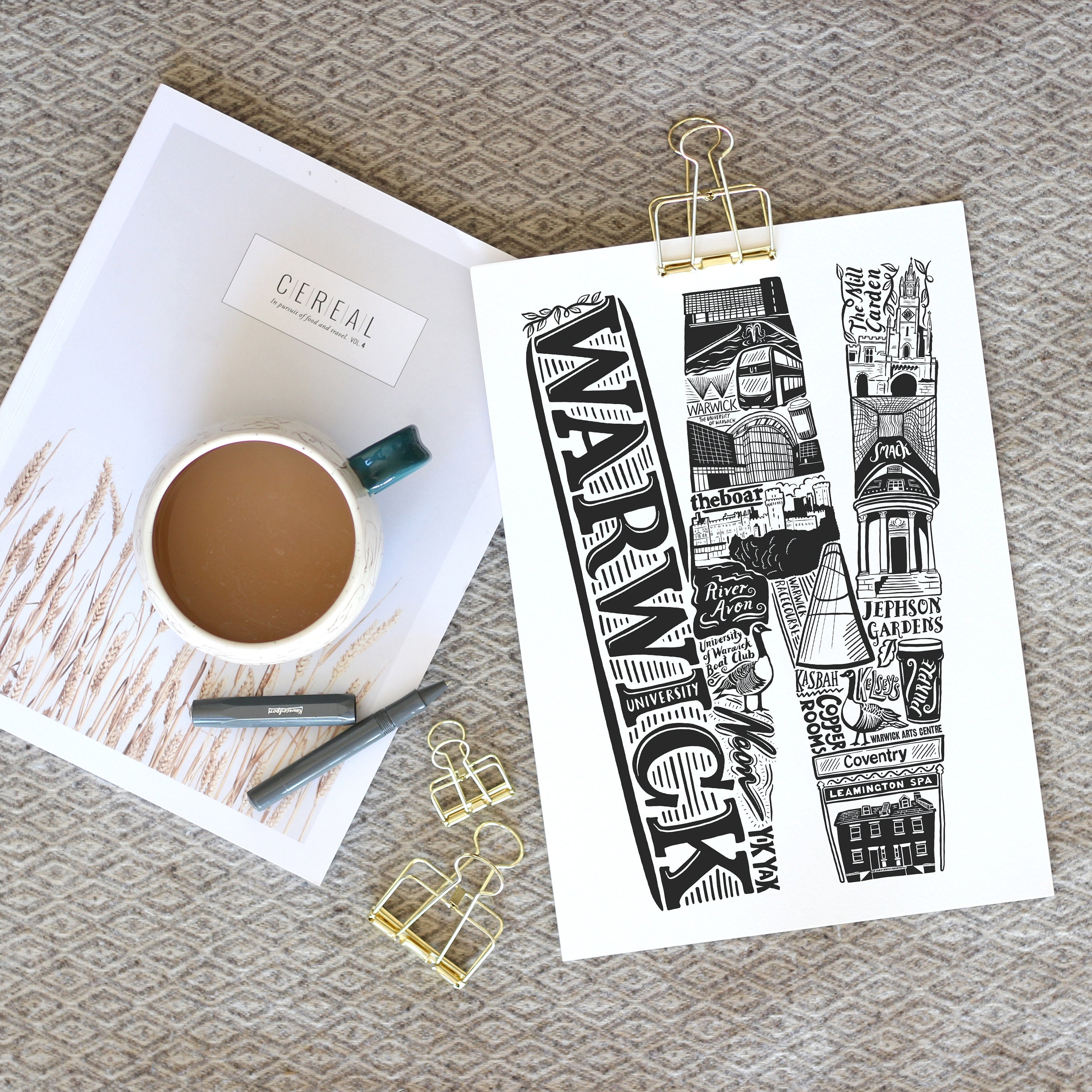 Warwick Unframed Print- Warwick Gift- University of Warwick- University ...