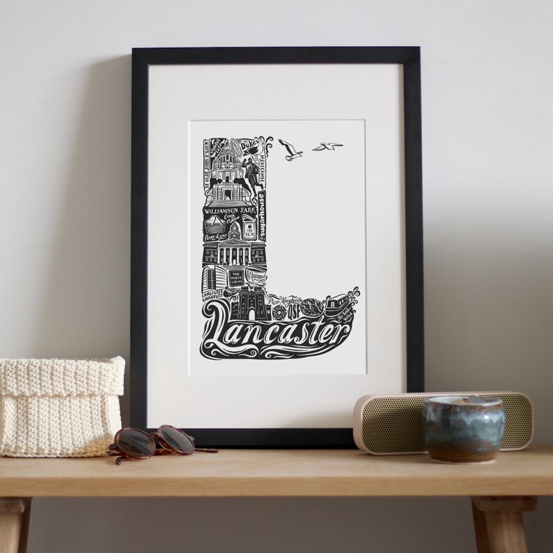 Lancaster Unframed Print- Lancaster Gift- Lancaster University ...