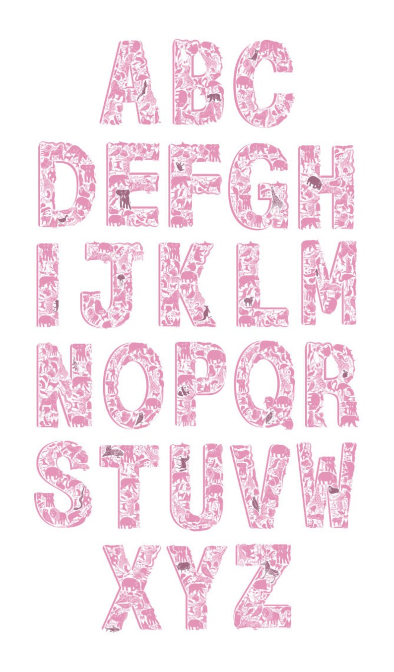 Pink Letter Christening Print Nursery Print Nursery Decor - Etsy