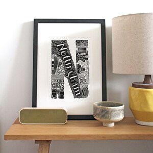 Nottingham Framed Print- Nottingham Gift- Nottingham Uni Gift ...