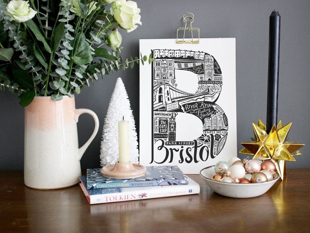 Bristol Print - Unframed Bristol Poster - Bristol Art - Graduation Gift ...