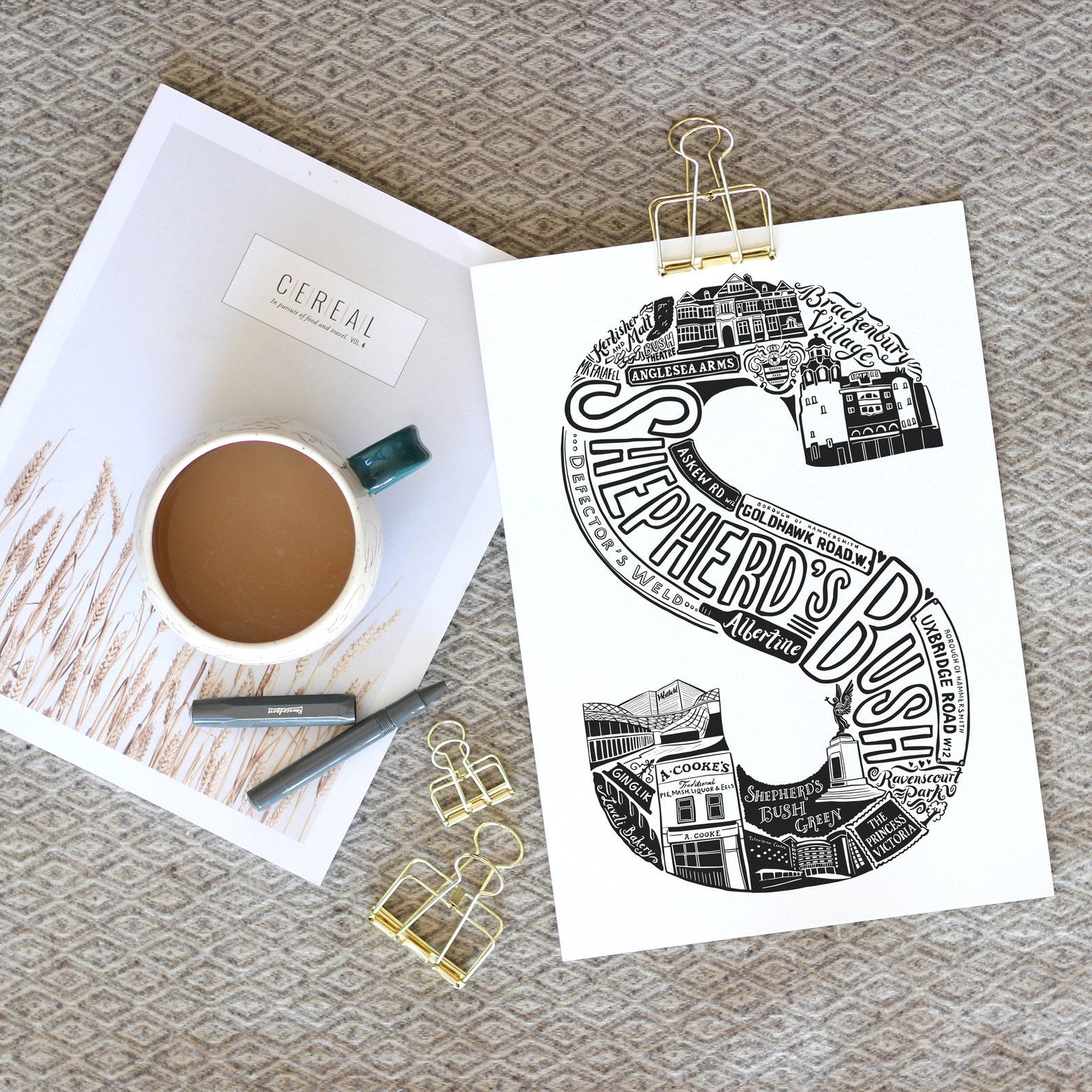 Shepherds Bush Print - London Print - Shepherds Bush Poster - Shepherds ...