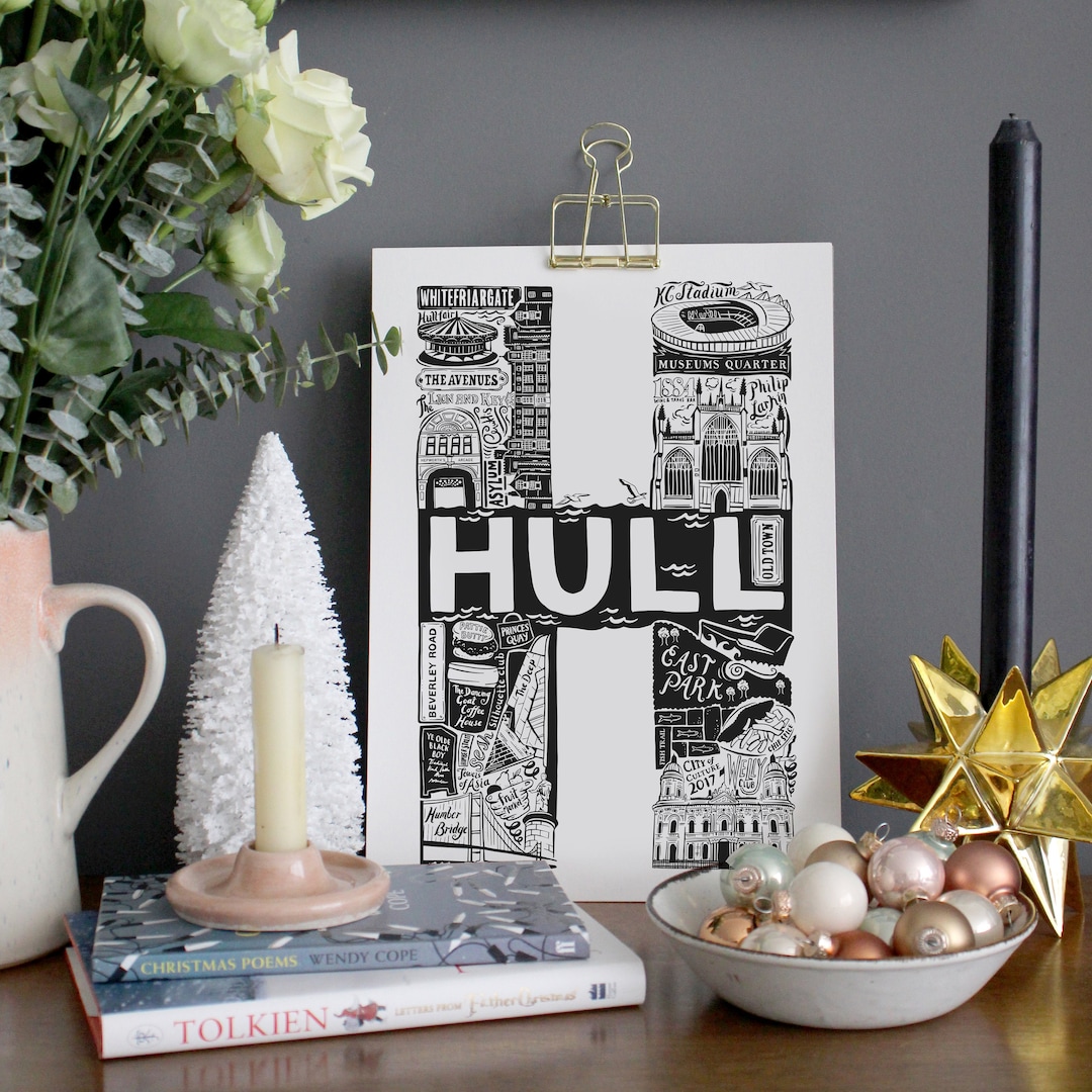 Hull Unframed Print- Hull University Gift - Gift for Him - Hull Gift ...