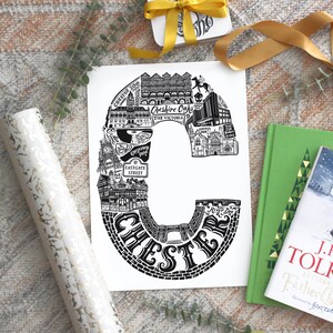 Chester Print - Chester Poster - Chester Art - Graduation Gift UK ...