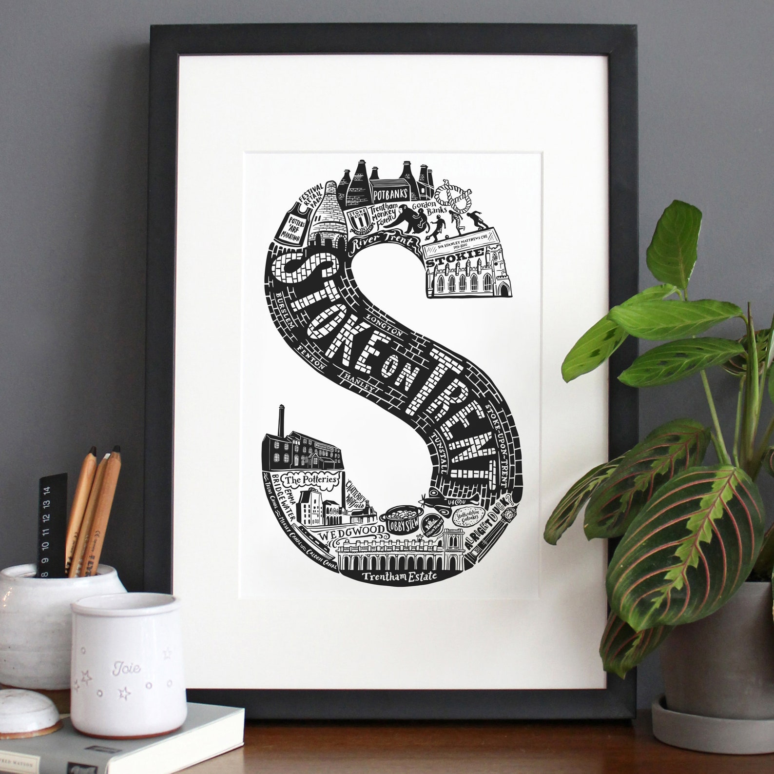 Stoke on Trent Print - Stoke on Trent Poster - Stoke on Trent Art ...
