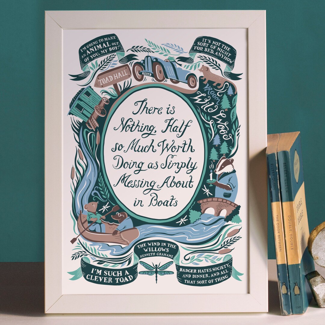 Wind in the Willows, Famous Quotes Print - Nursery Print - Nursery ...
