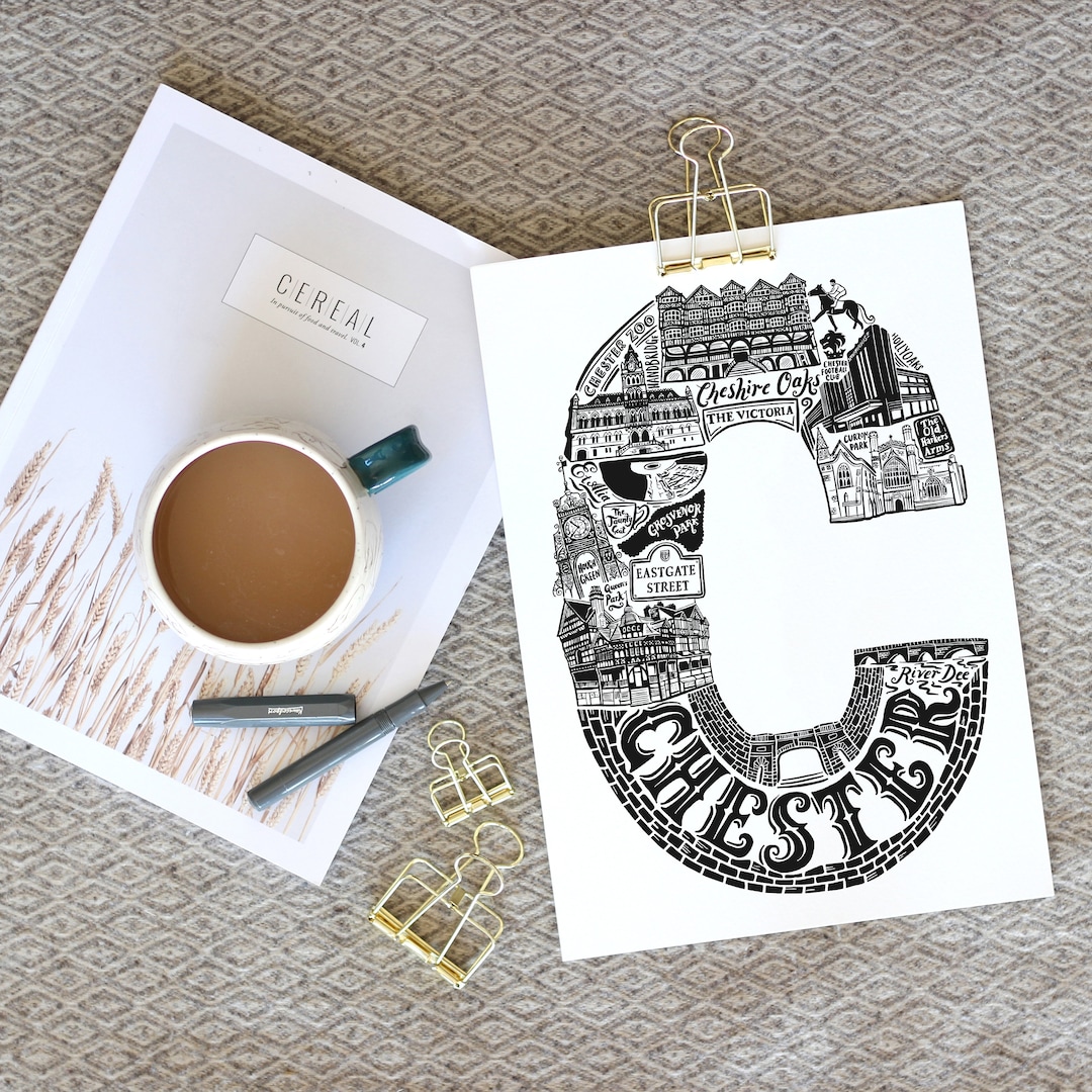 Chester Print - Chester Poster - Chester Art - Graduation Gift UK ...