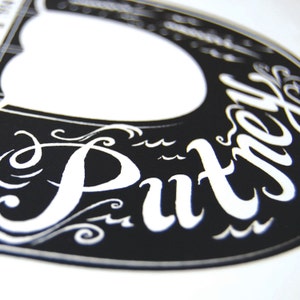 Putney Unframed Print - Putney Poster - Putney Art - Monochrome Art ...