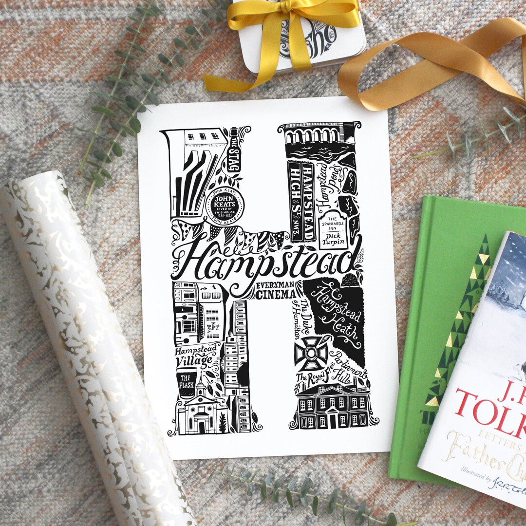 Hampstead Print - Hampstead Poster - London Print - London Art ...