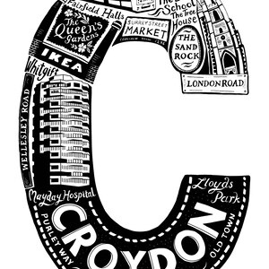 Croydon Print Croydon Poster London Print London Poster - Etsy UK