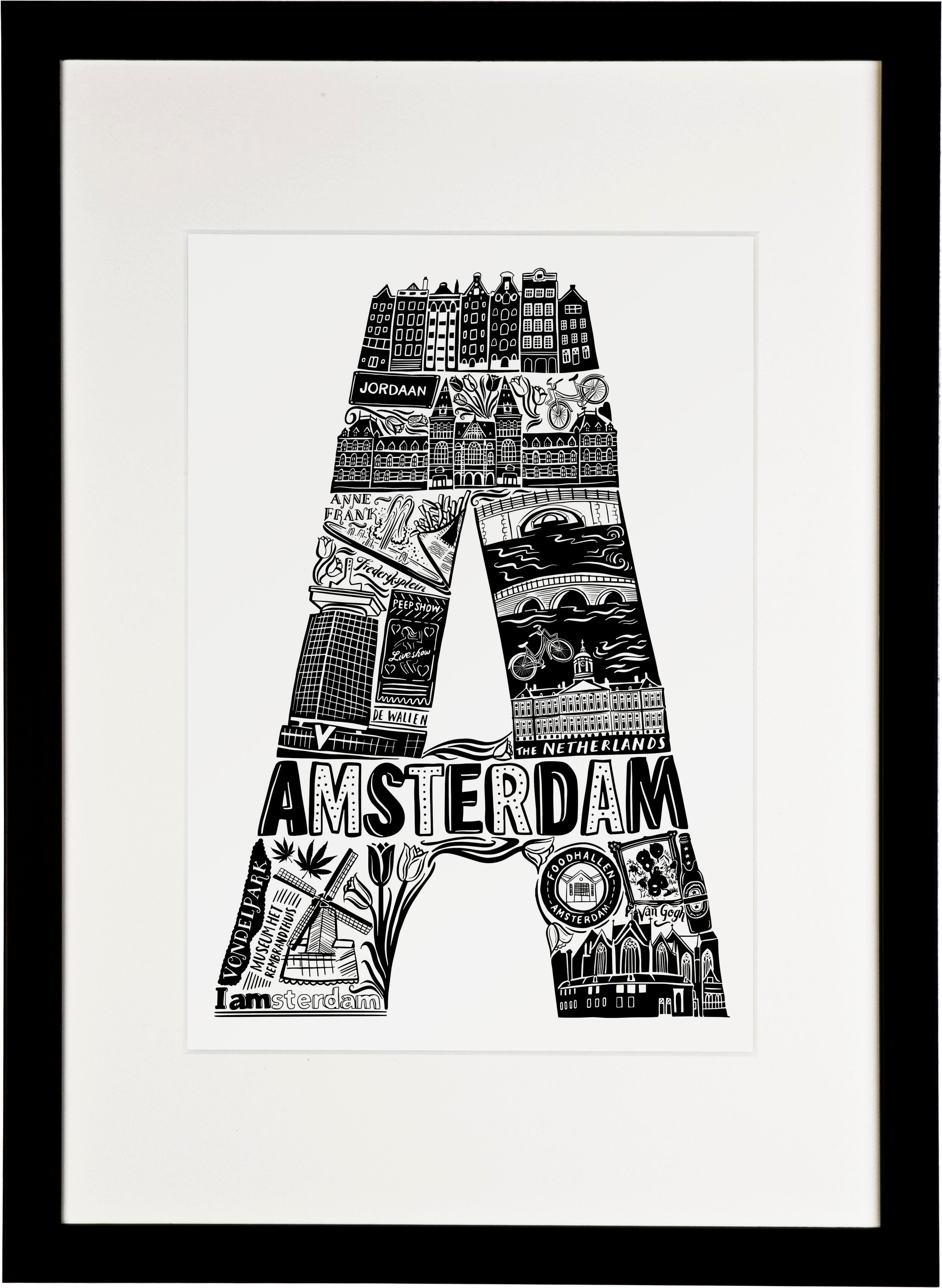 Amsterdam Print - Amsterdam Artwork - Amsterdam Poster - Amsterdam ...
