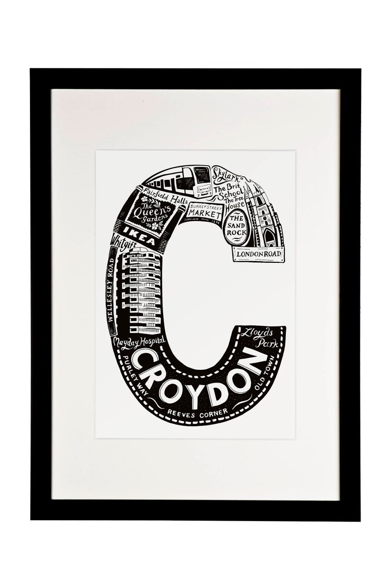 Croydon Print Croydon Poster London Print London Poster - Etsy