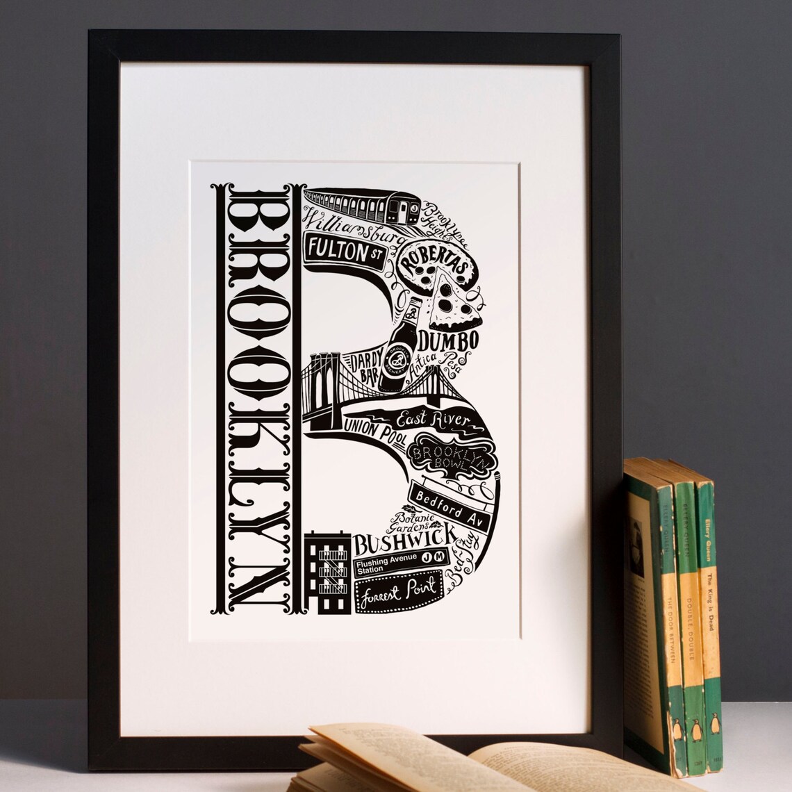 Brooklyn New York Print - Brooklyn Wall Art - Brooklyn Poster - New ...