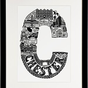 Chester Print - Chester Poster - Chester Art - Graduation Gift UK ...