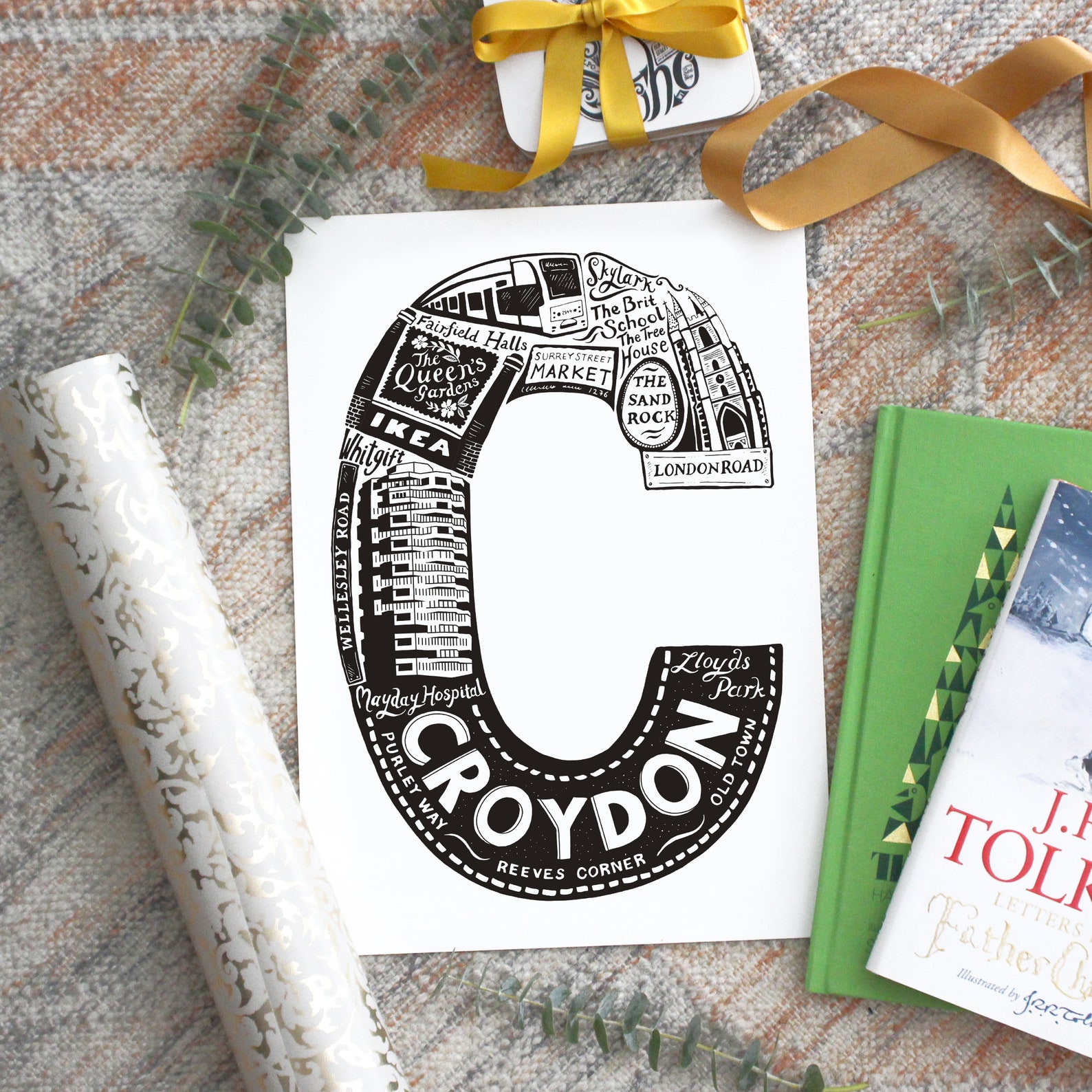 Croydon Print Croydon Poster London Print London Poster - Etsy