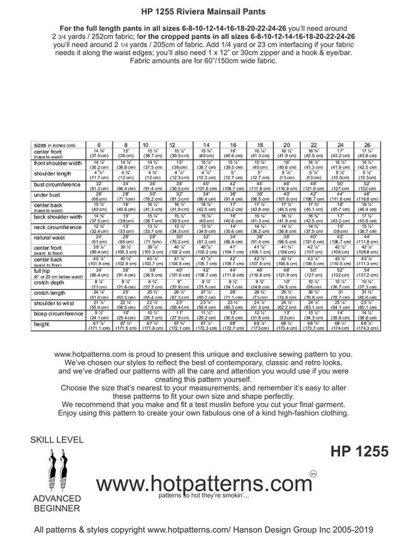 EASY Pants Sewing Pattern. Culotte Pattern. Crop Pants Pattern. Sailor ...