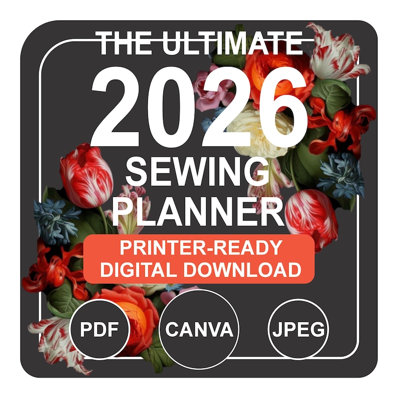 2026 Ultimate Sewing Planner | Digital Project Organizer, Mood Board ...