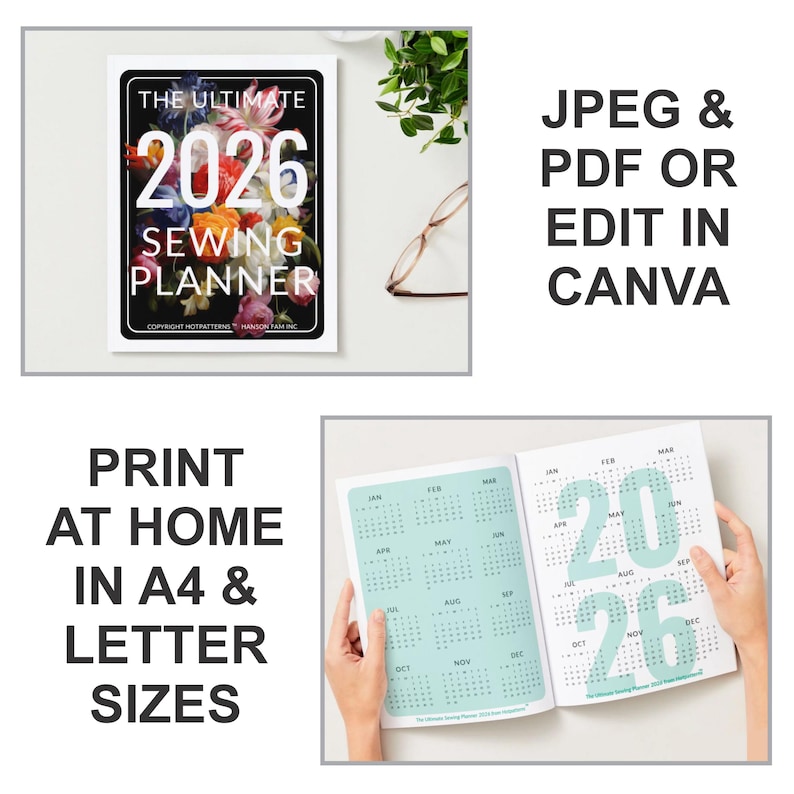 2026 Ultimate Sewing Planner | Digital Project Organizer, Mood Board ...