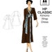 CLASSIC WRAP DRESS Sewing Pattern. Kimono Wrap Dress. 3/4 Sleeve Dress ...