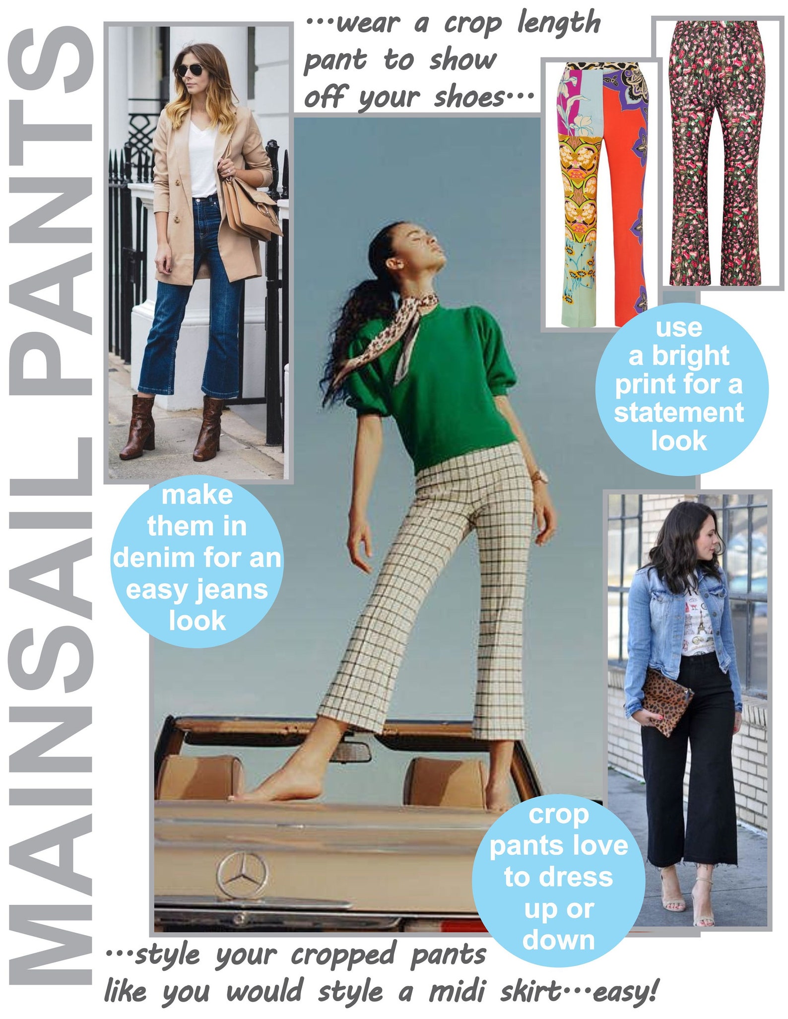 EASY Pants Sewing Pattern. Culotte Pattern. Crop Pants Pattern. Sailor ...