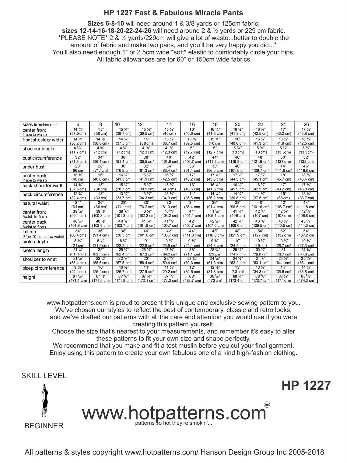 PULL-ON PANTS Sewing Pattern. Miracle Pants Sewing Pattern. Elastic ...