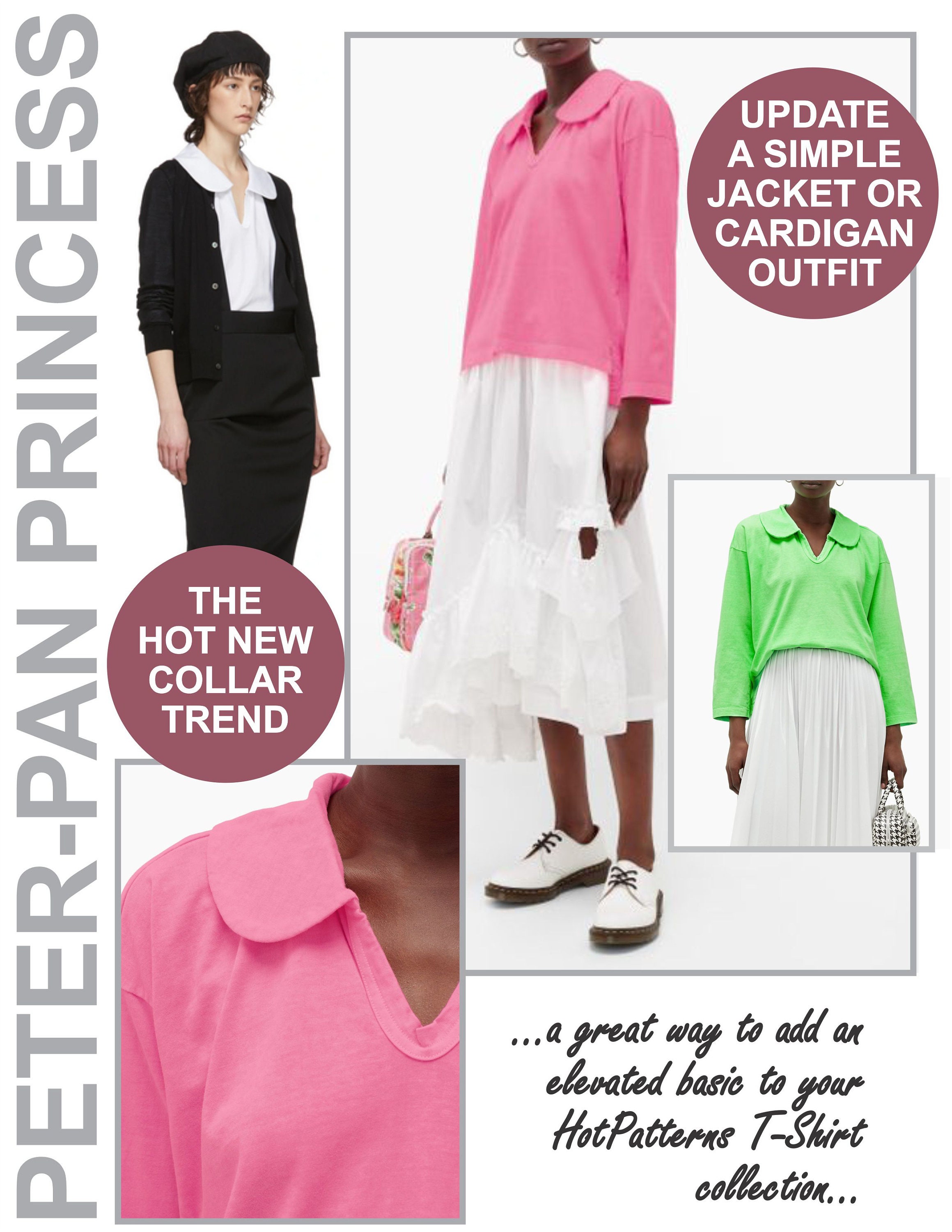 RETRO Top Sewing Pattern. Peter-pan Top. V-neck Top. Long Sleeve Top ...