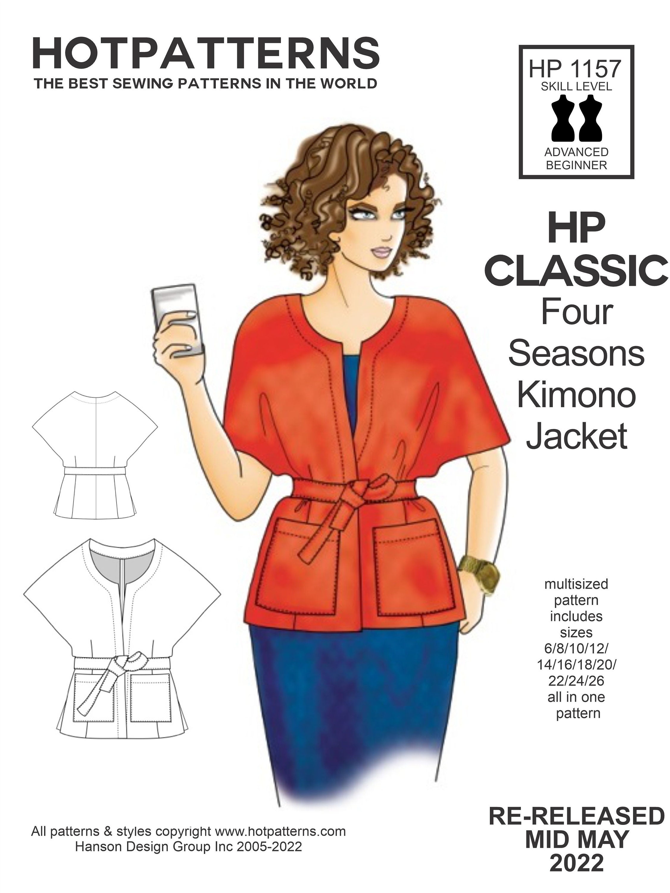 Kimono Sewing Pattern. Kimono Jacket Pattern. Easy-to-sew. Instant PDF ...