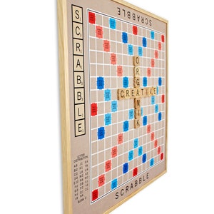 Life Size 5ft X 5ft Scrabble Board With Magnetic Tiles - Boardgame Art ...