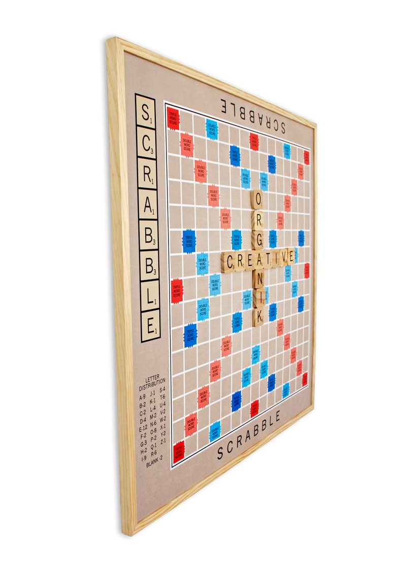 5x5 Life Size Scrabble Board Boardgame Art Scrabble tiles | Etsy