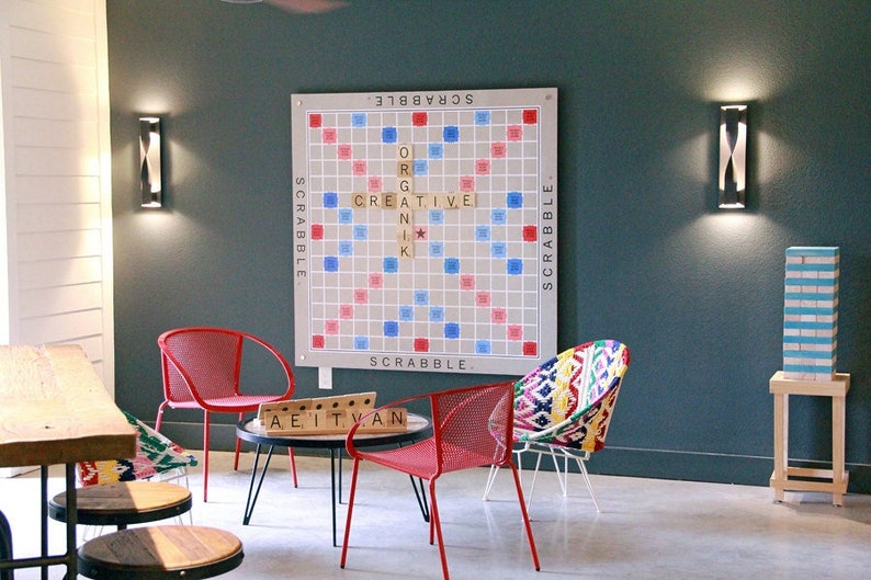 Life Size 5ft X 5ft Scrabble Board With Magnetic Tiles - Boardgame Art ...
