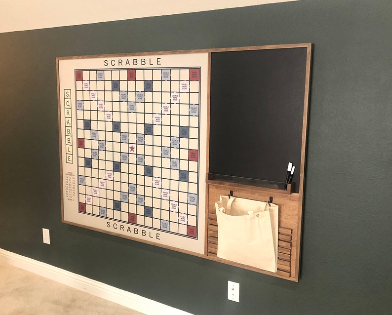 Giant 4ft X 6ft Scrabble Board With Chalkboard & Magnetic Tiles ...