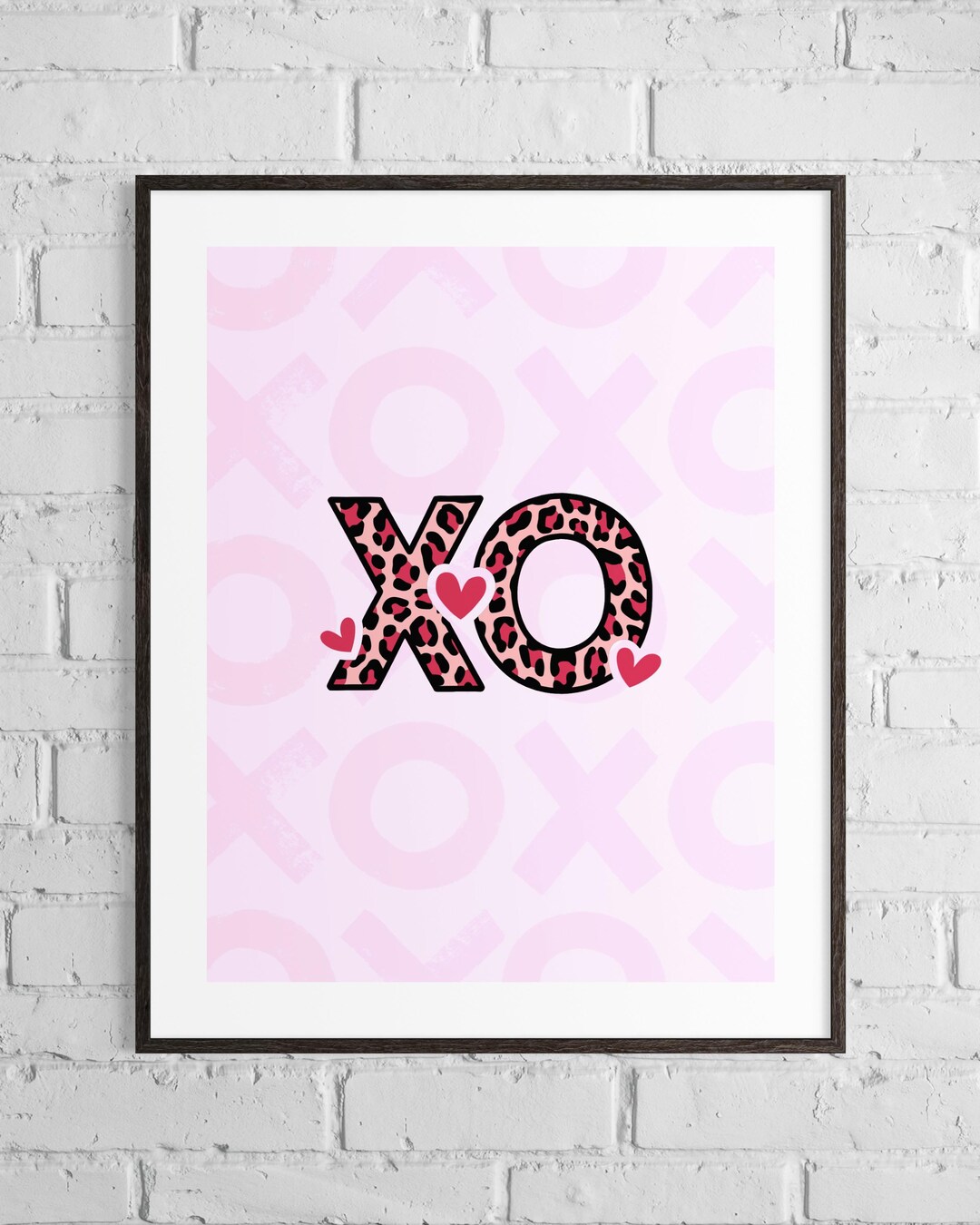 Modern XO Wall Art Print, Minimalist Printable Art, Valentine's Decor ...