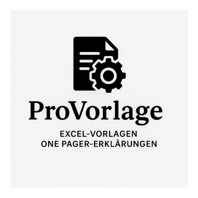 Projektauftrag | Excel Vorlage + One Pager Erklärung (klassisches ...
