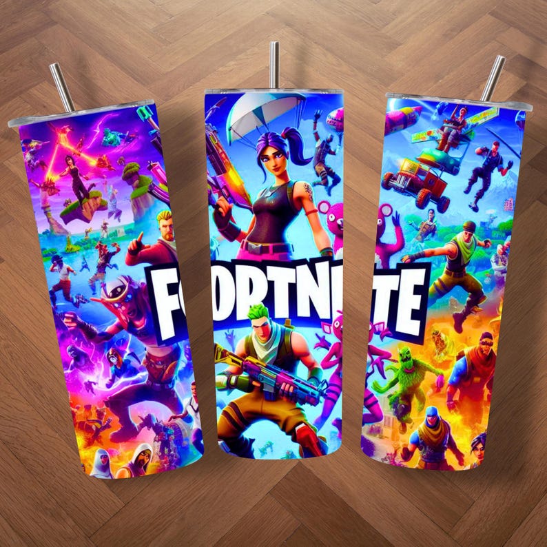 Fortxnite Style Gamer Tumbler Wrap PNG | 20oz Battle Royale Sublimation ...