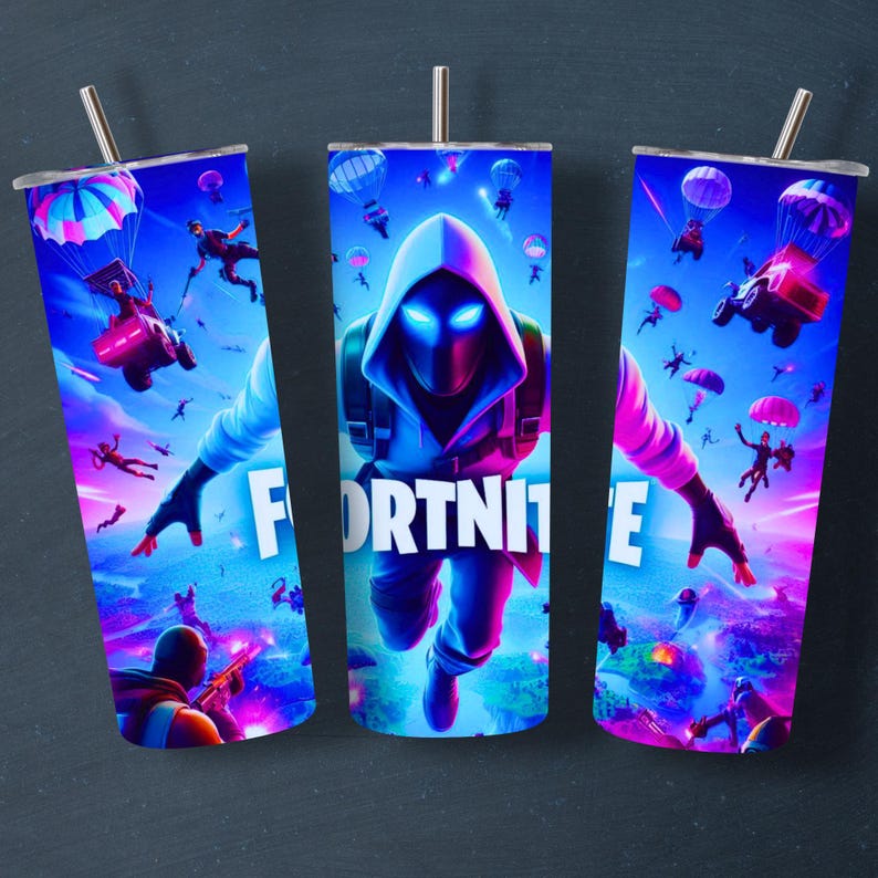 Fortxnite 20oz Tumbler Wrap PNG | Battle Royale Cup Design (digital ...