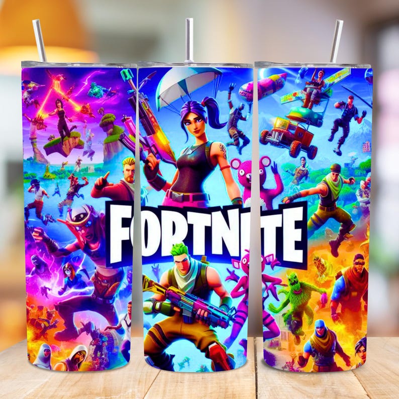 Fortxnite Style Gamer Tumbler Wrap PNG | 20oz Battle Royale Sublimation ...